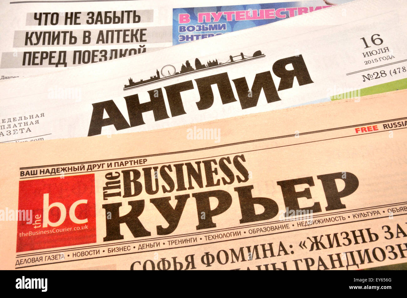 Angliya and The Business Courier - Free Russian weekly newspapers ...