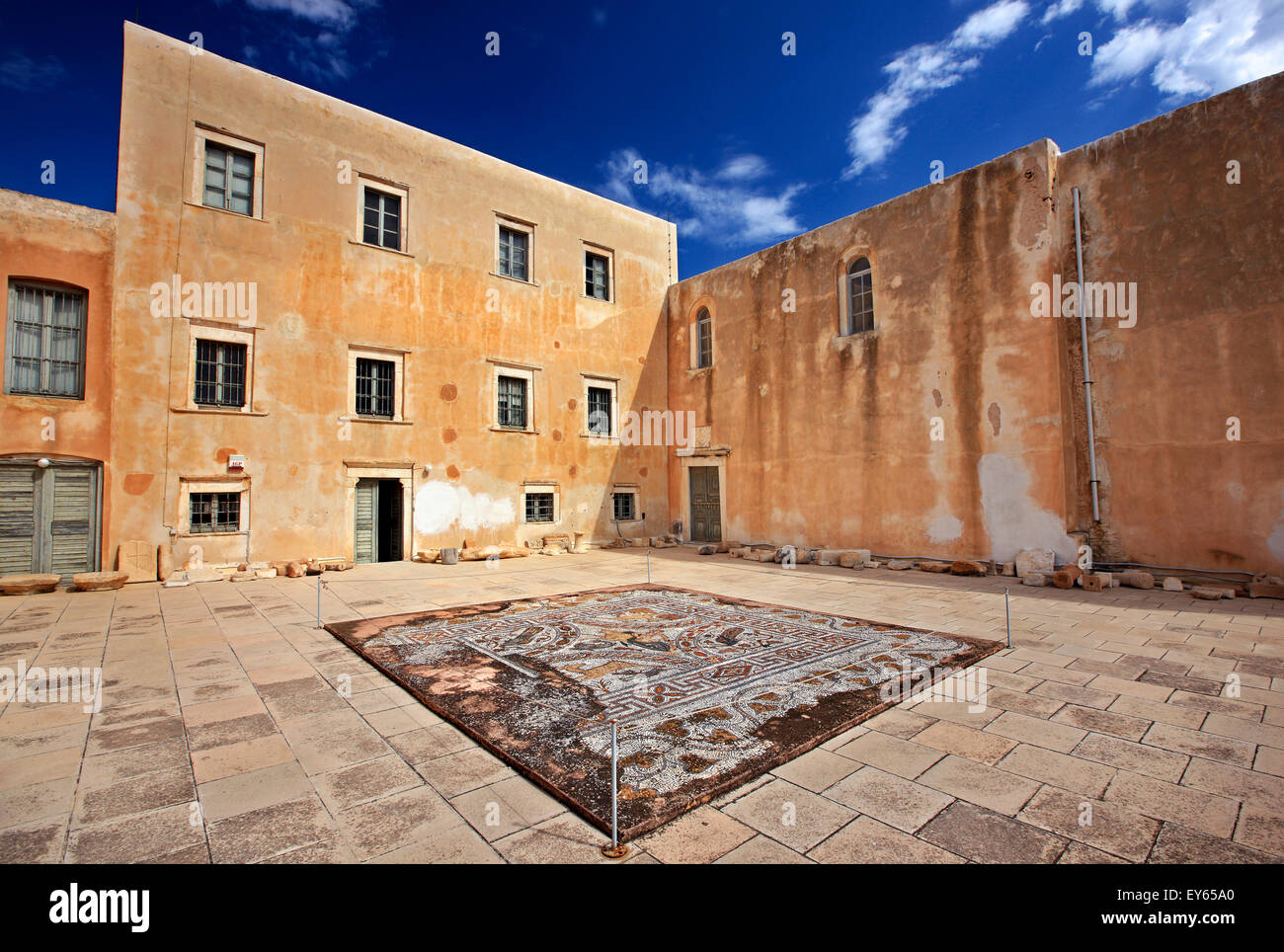 Beautiful mosaic (Roman Period) on the terrace of the Archaeological ...