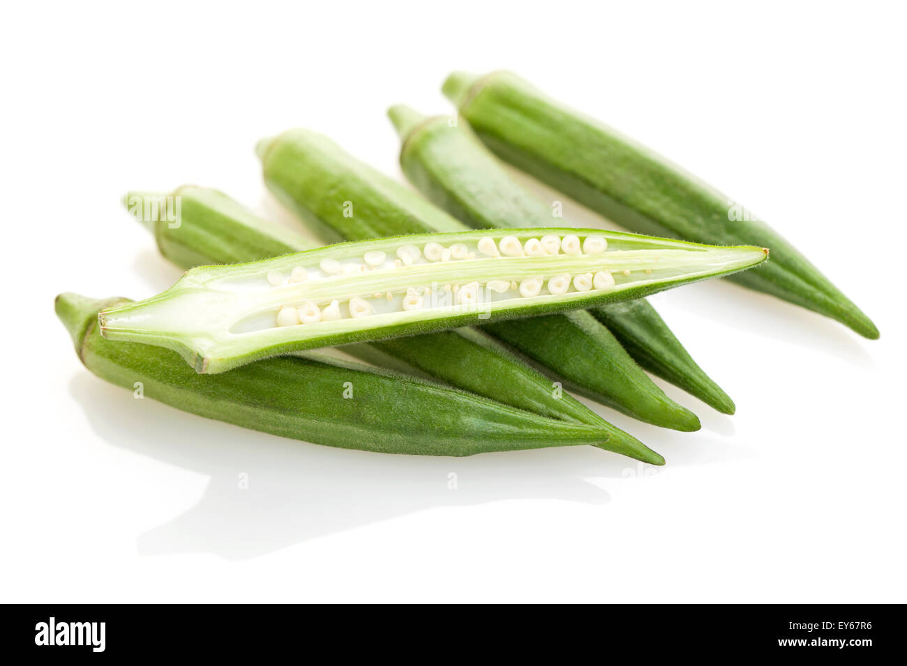 Okra cross section hi-res stock photography and images - Alamy