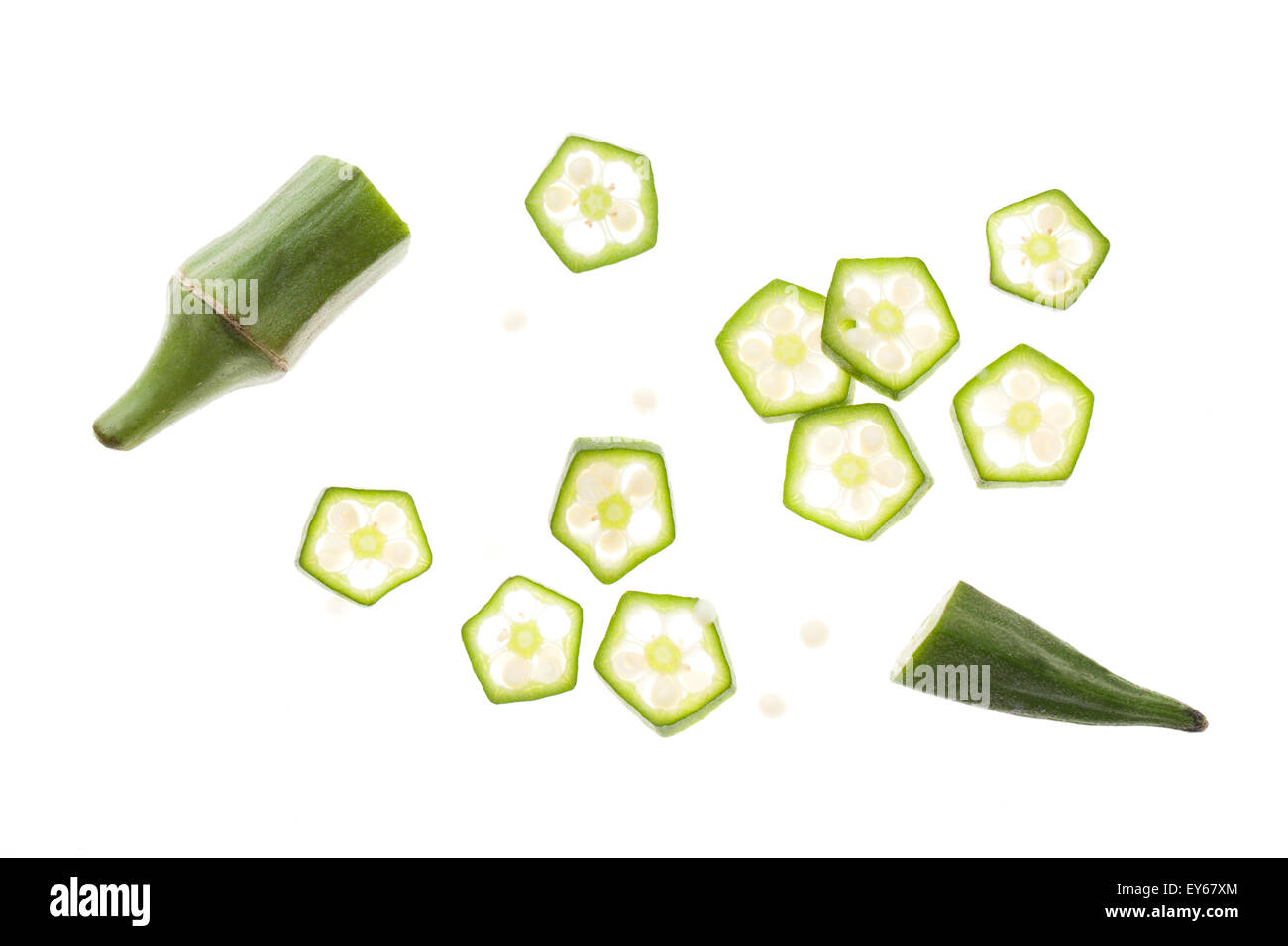 Okra cross section hi-res stock photography and images - Alamy