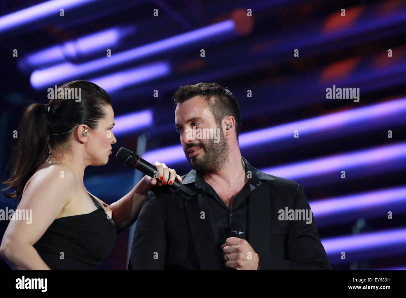 Rehearsals for the Eurovision Song Contest at Stadthalle Featuring ...