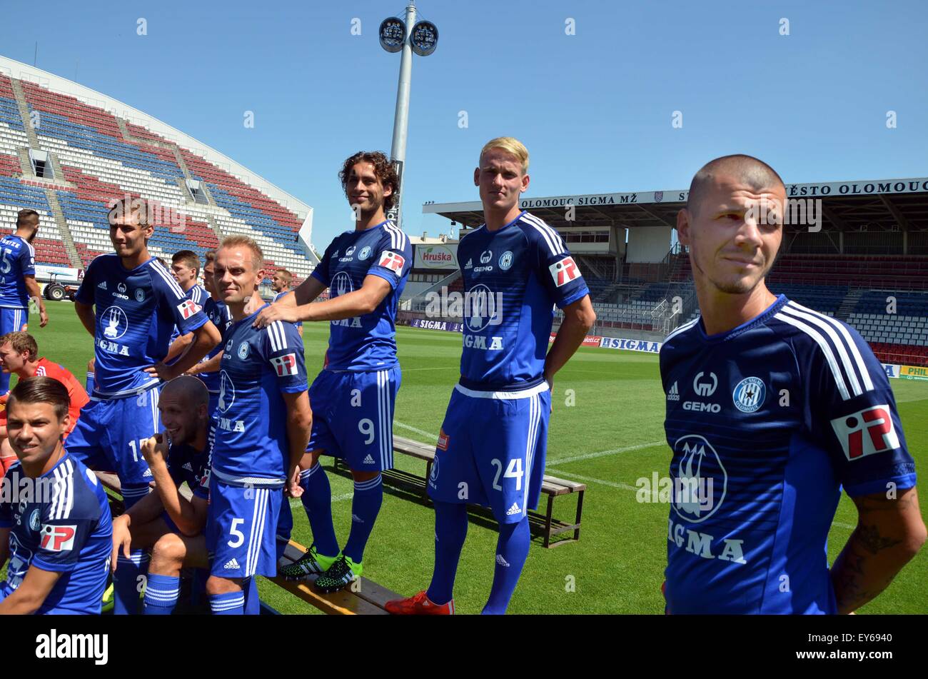Olomouc, Czech Republic. 22nd July, 2015. Sigma Olomouc players ...