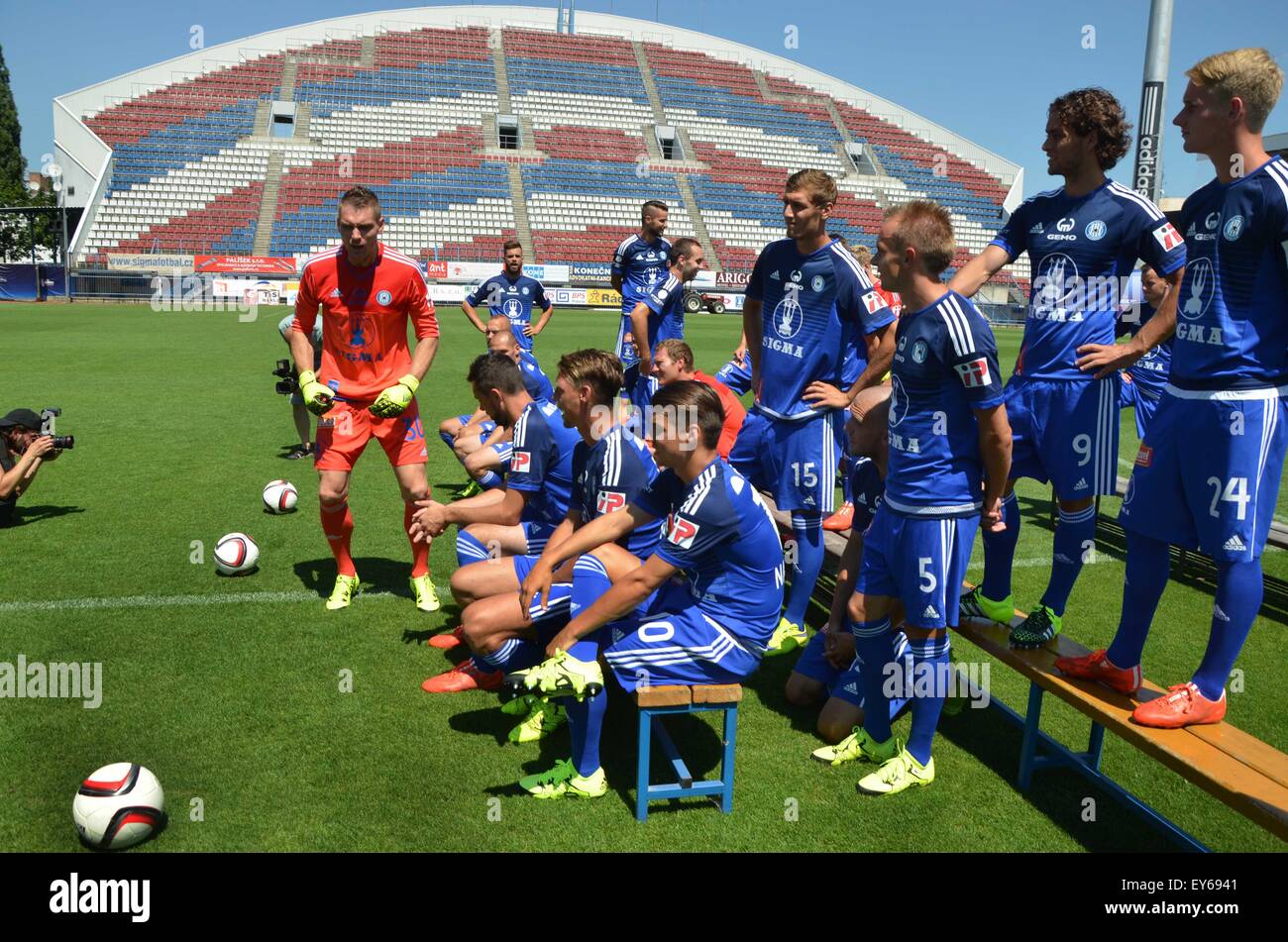 Olomouc, Czech Republic. 22nd July, 2015. Sigma Olomouc players ...