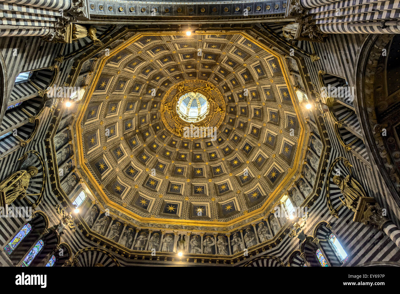 Santa Maria Assunta Cathedral dome in Siena, Italy Stock Photo - Alamy