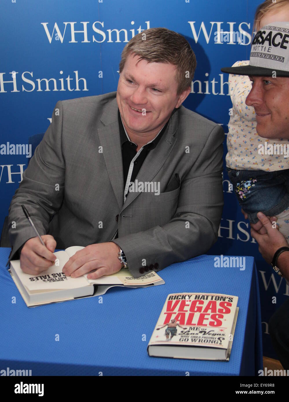 Ricky Hatton signs copies of his new book 'Vegas Tales' at WHSmith in ...