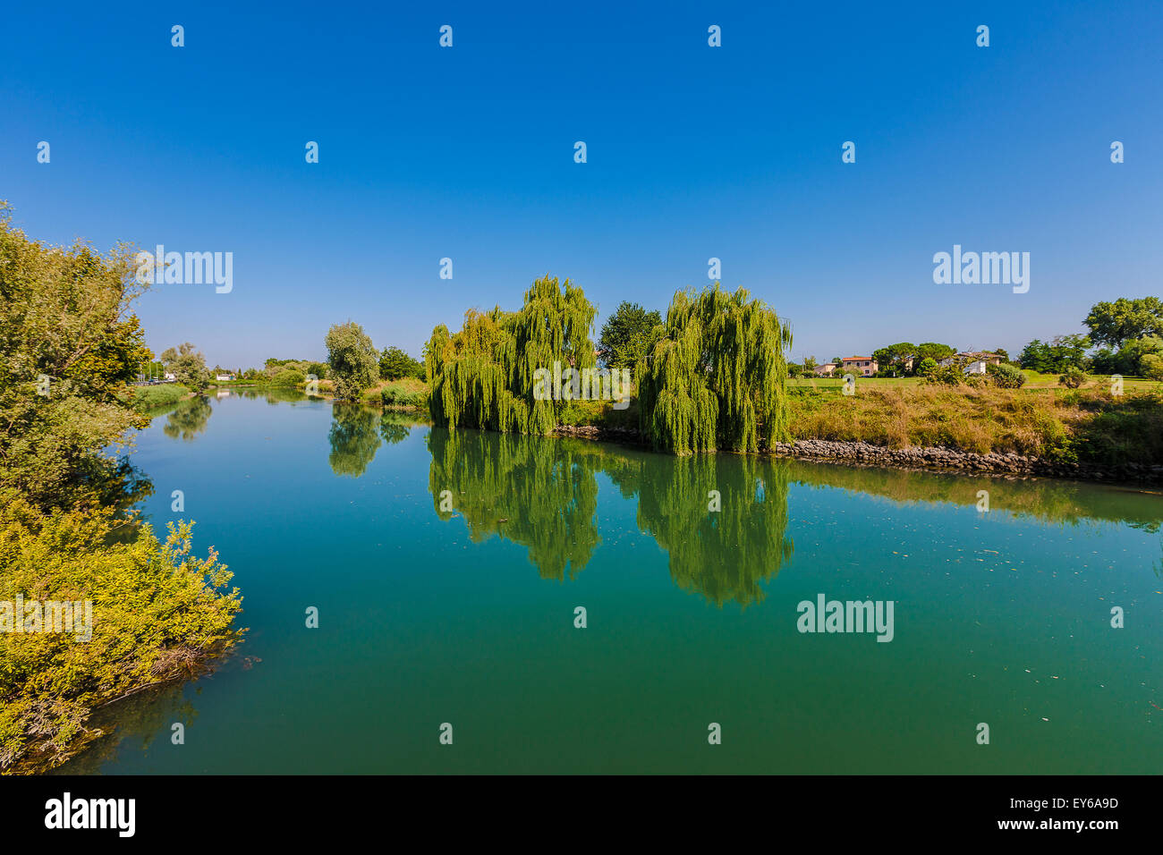 Veneto Natural Park River Sile - Trapelade Stock Photo - Alamy
