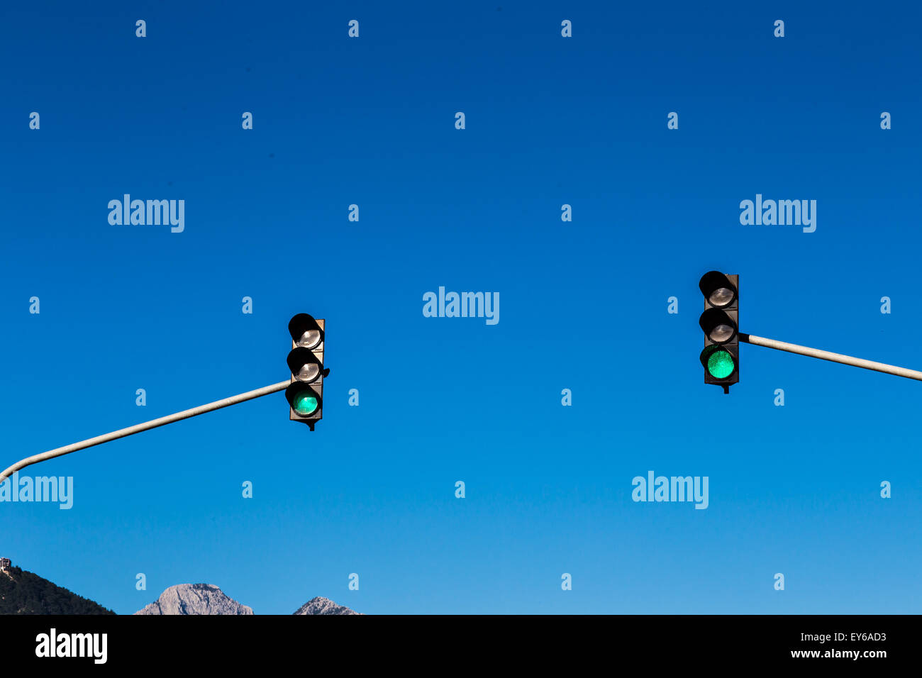 two traffic lights Stock Photo - Alamy