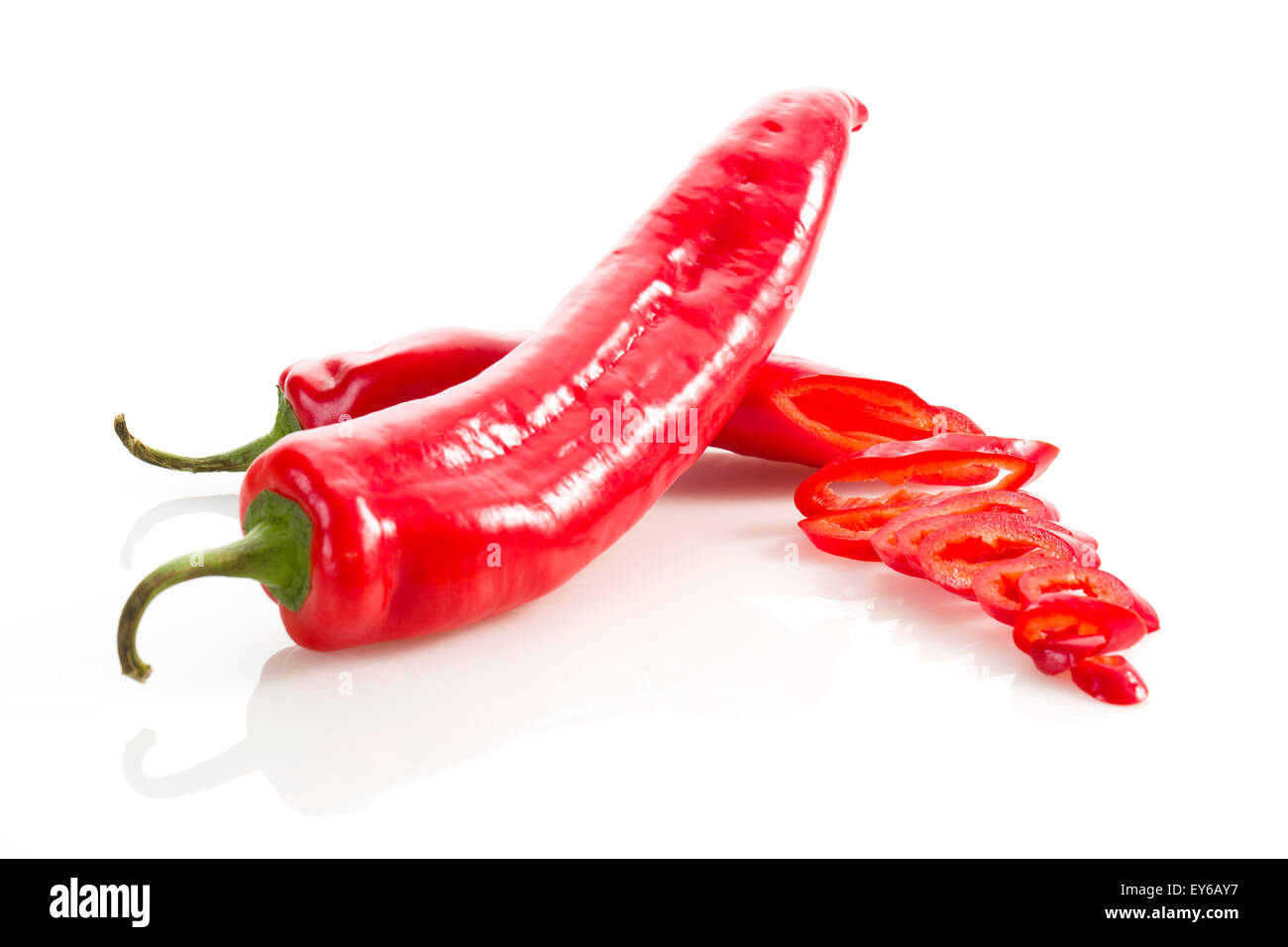 Cross section of chili pepper Cut Out Stock Images & Pictures - Alamy