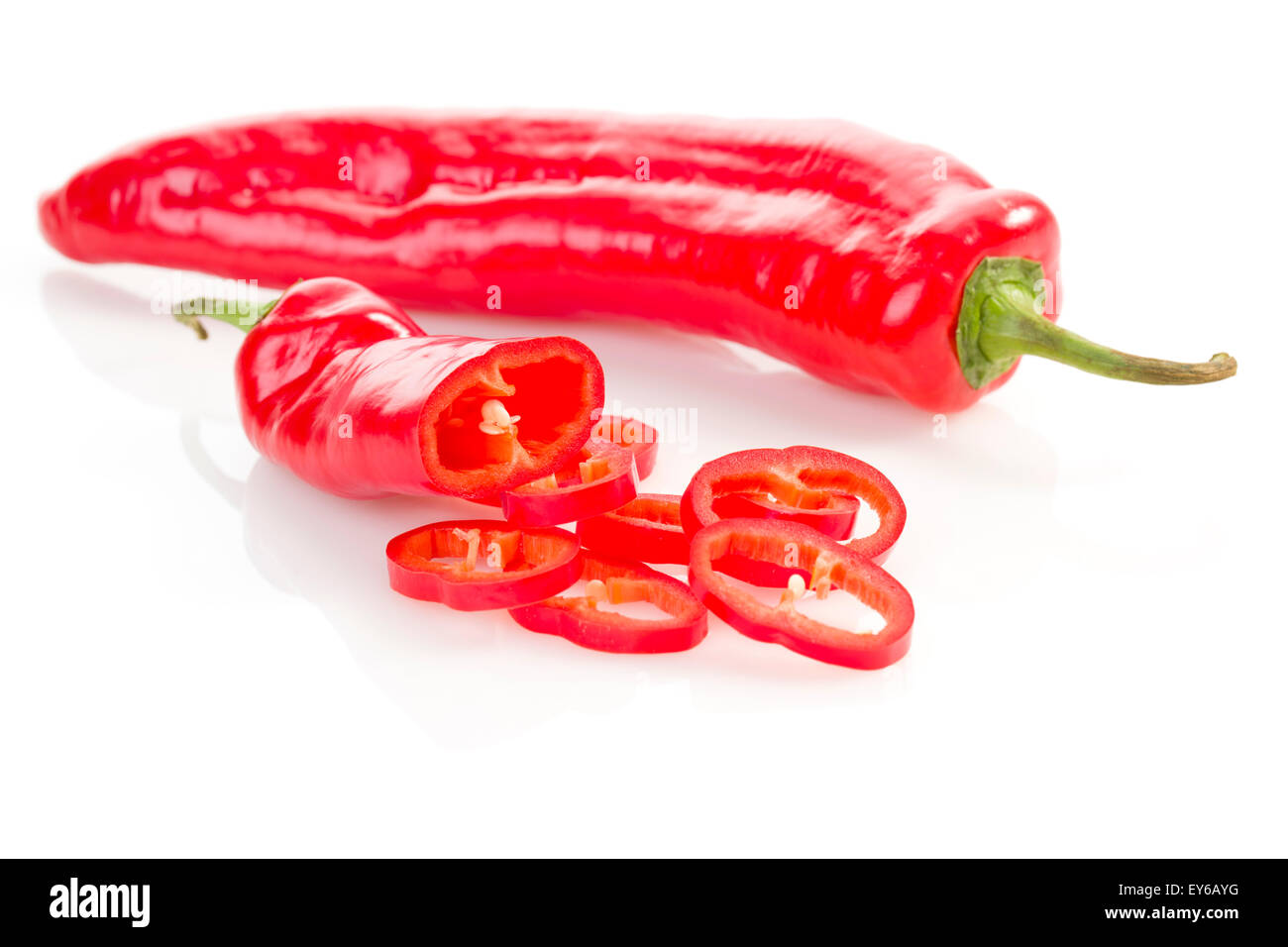 Cross section of chili pepper Cut Out Stock Images & Pictures - Alamy