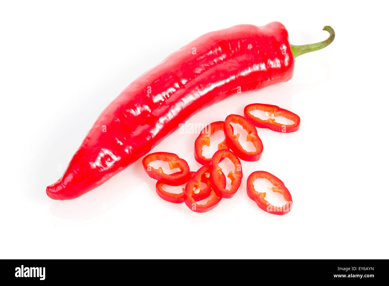 Cross section of chili pepper Cut Out Stock Images & Pictures - Alamy