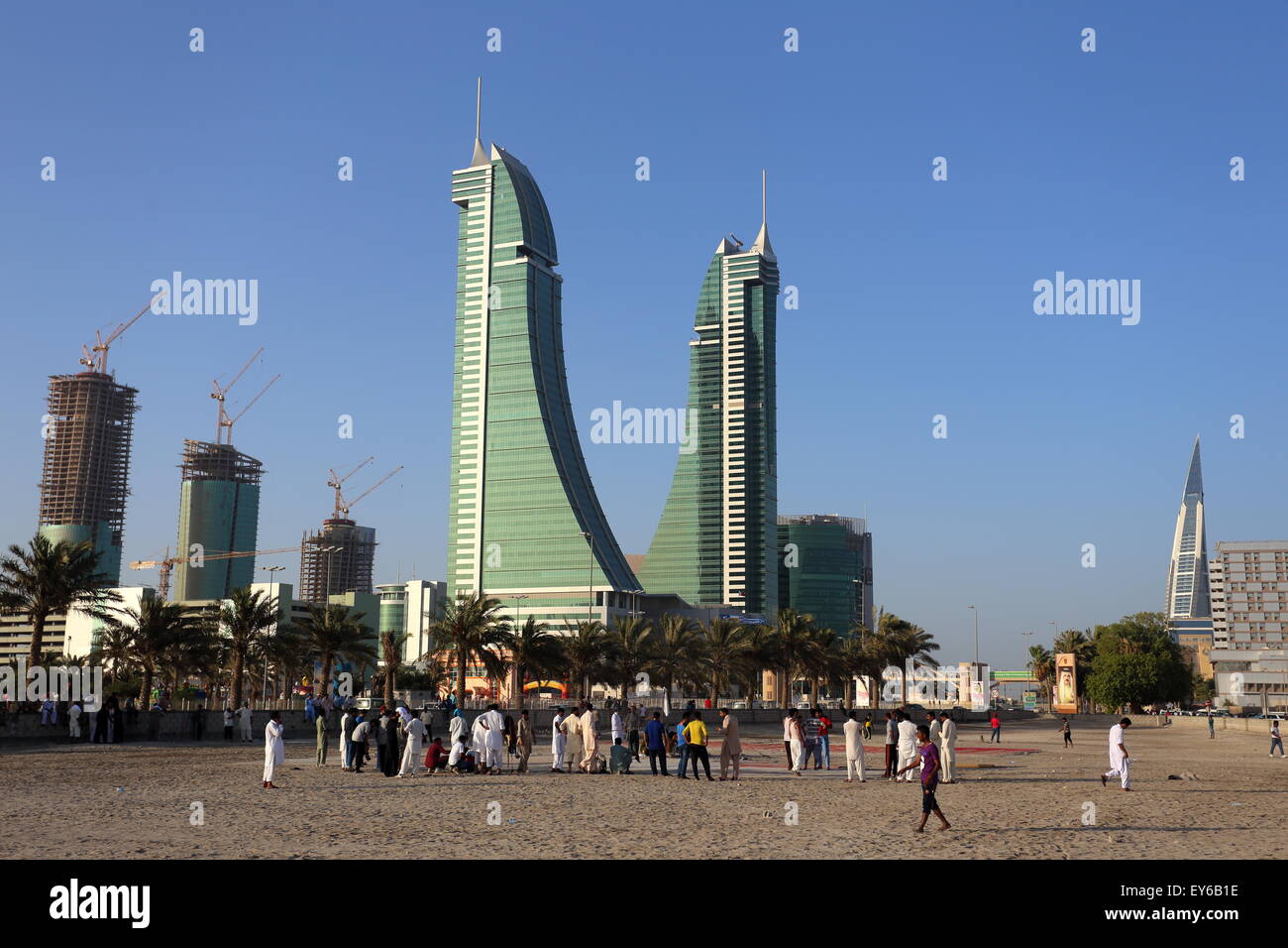 Financial Harbour towers, Manama, Kingdom of Bahrain Stock Photo - Alamy