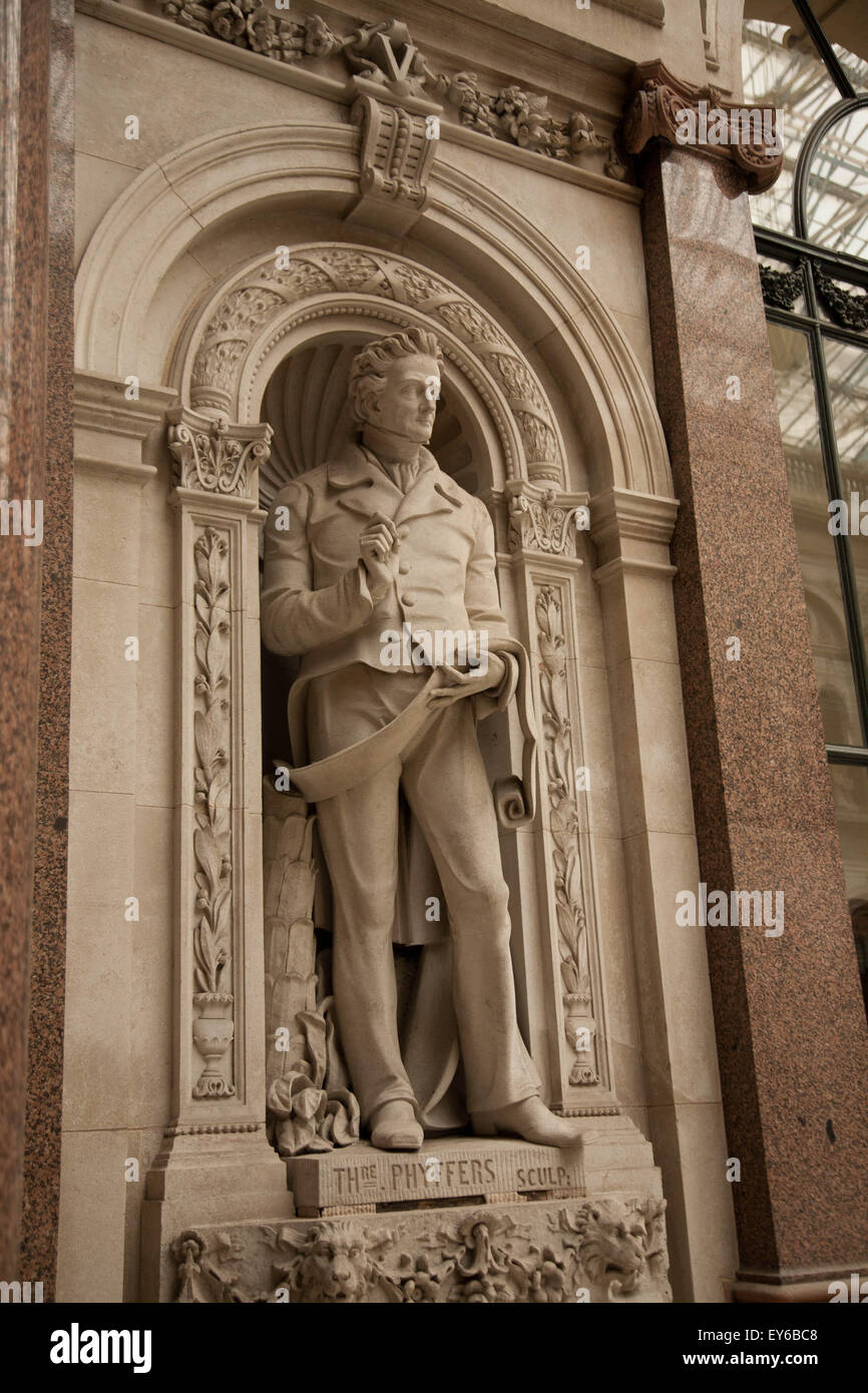 Stone Statue at the Foreign and Commonwealth Office, Whitehall , London ...