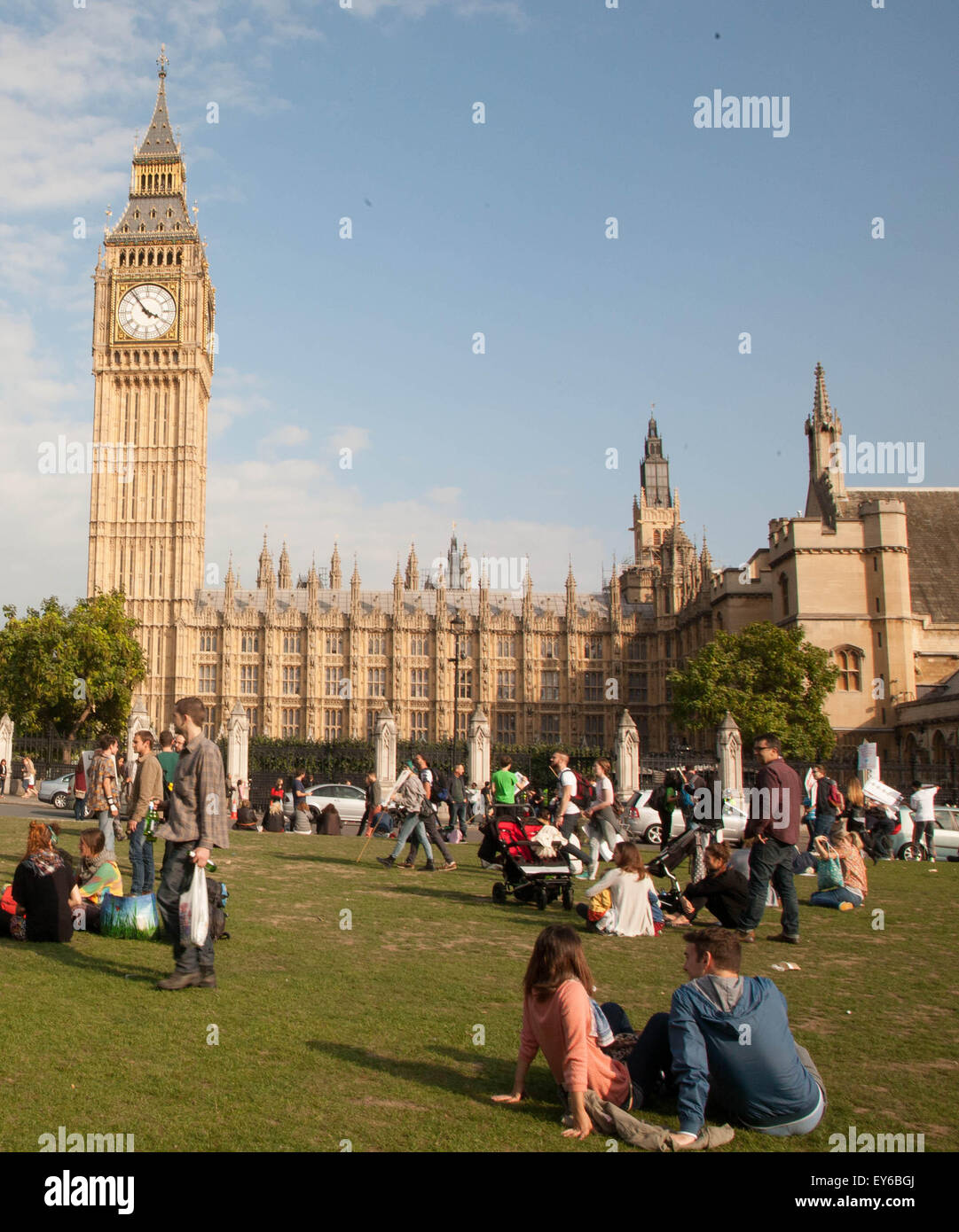 Climate Change Demonstration outside Houses of Parliament, Westminster ...