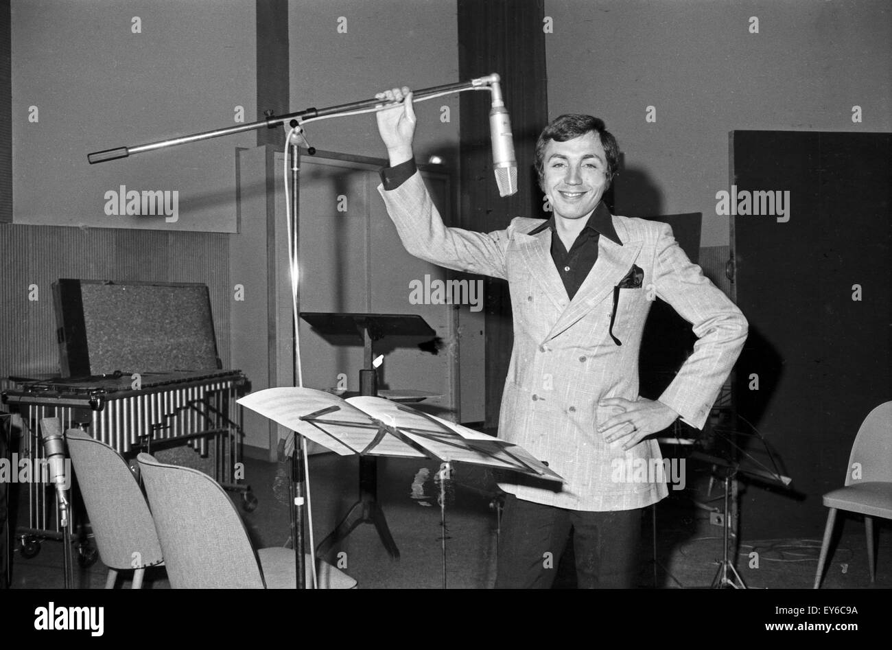 Der französische Sänger Michel Mallory, Deutschland 1960er Jahre ...