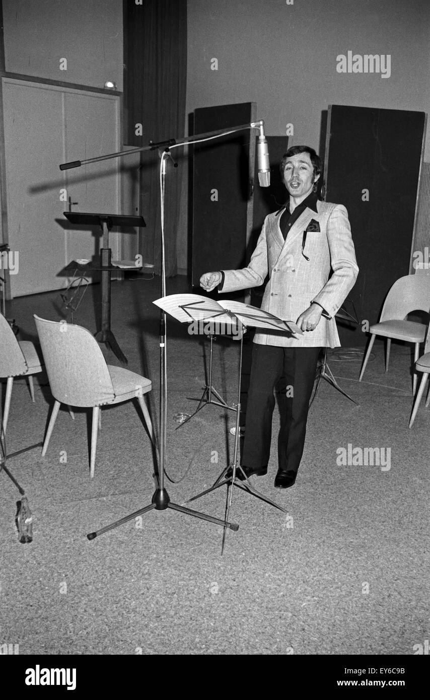 Der französische Sänger Michel Mallory, Deutschland 1960er Jahre ...