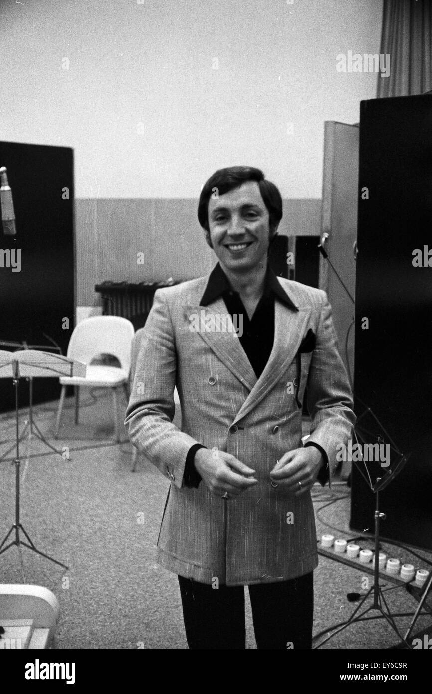 Der französische Sänger Michel Mallory, Deutschland 1960er Jahre ...