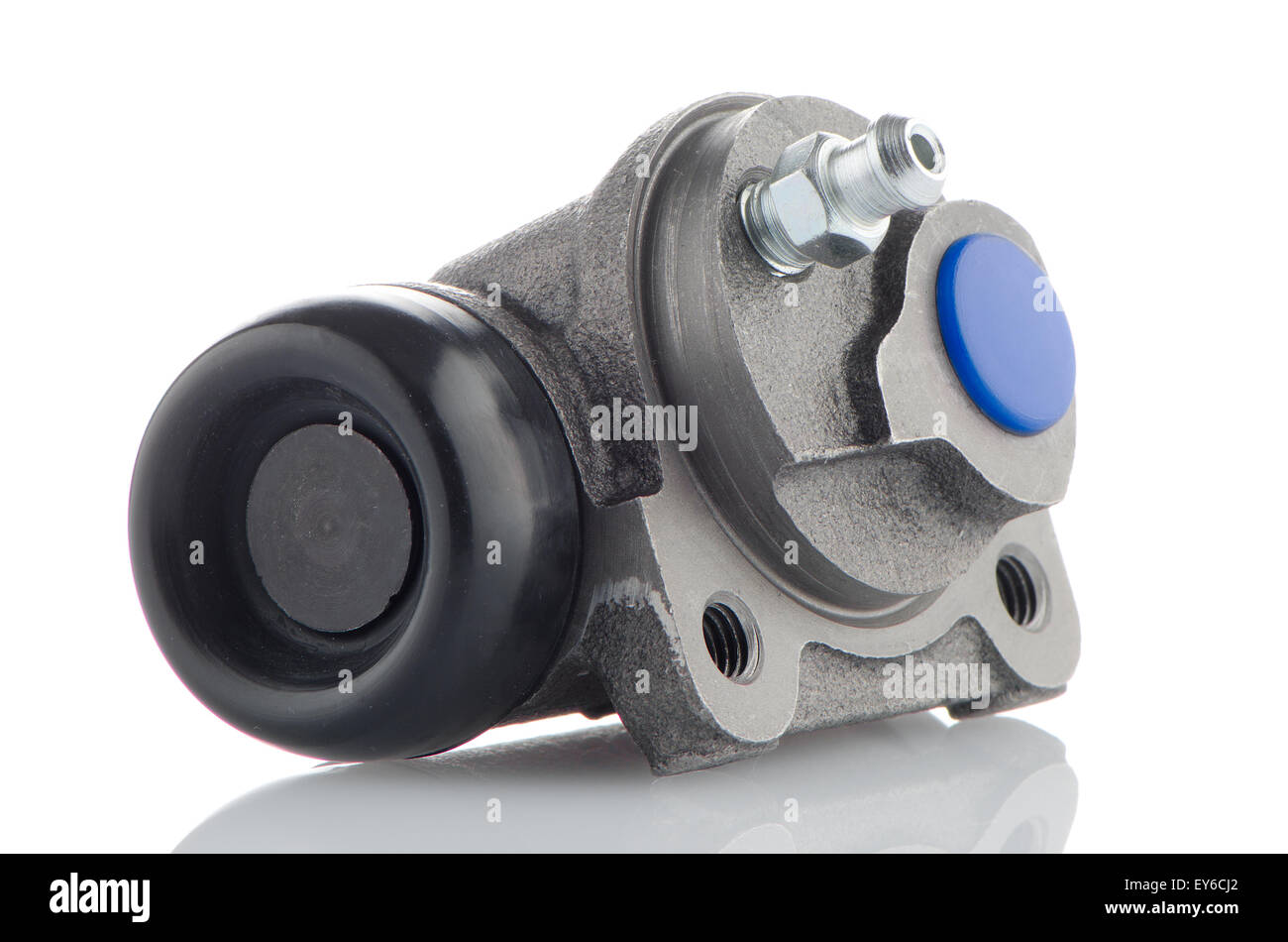 Car cylinder brake drum on white background Stock Photo - Alamy