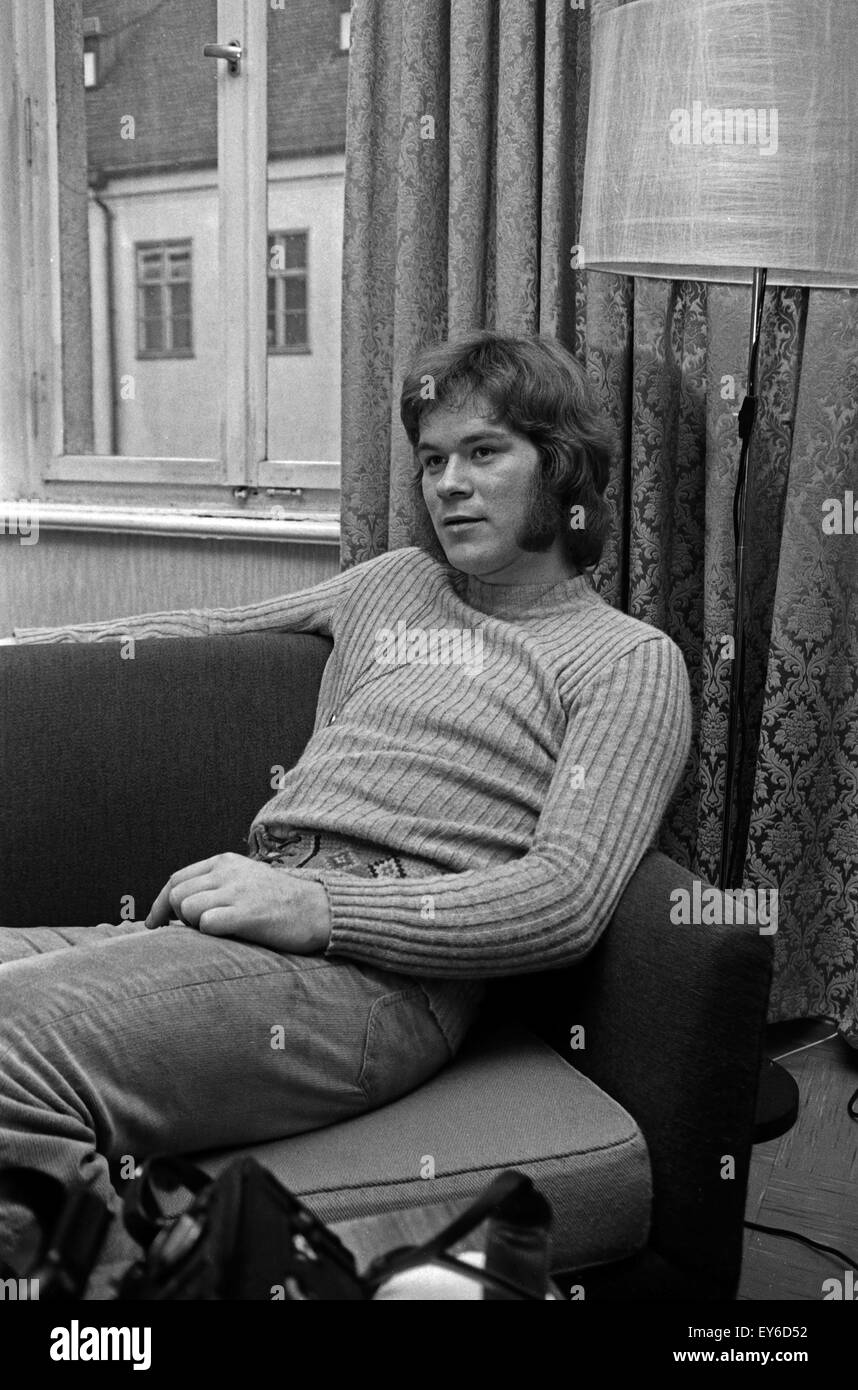 Der Sänger Peter Petrel in München, Deutschland 1960er Jahre. Singer ...