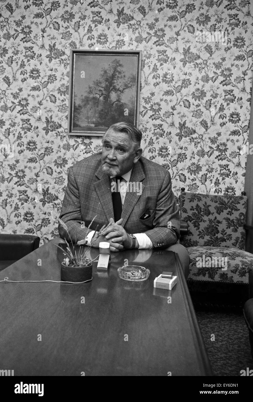 Der deutsche Schauspieler Gustav Knuth, Deutschland 1970er Jahre ...