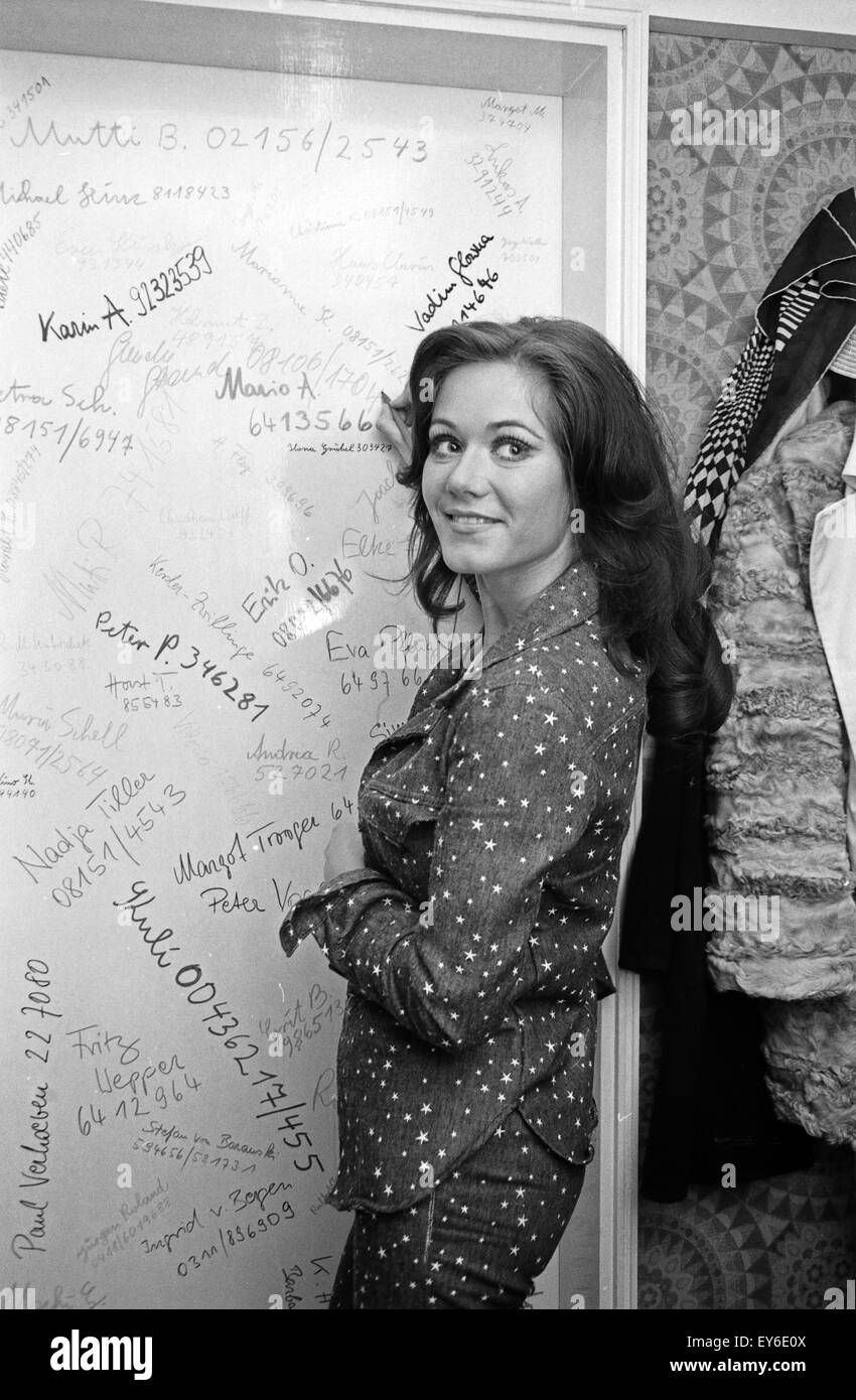 Deutsche Schauspielerin Gundy Grand, Deutschland 1970er Jahre. German ...