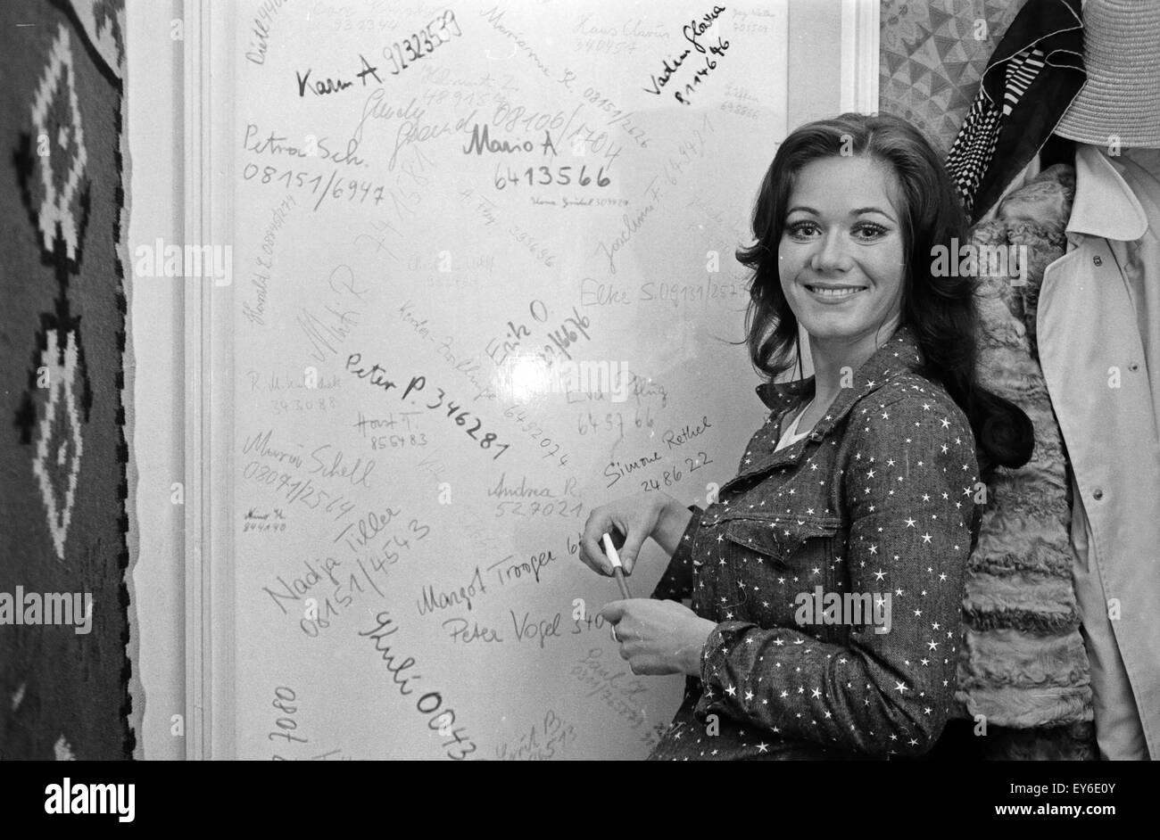 Deutsche Schauspielerin Gundy Grand, Deutschland 1970er Jahre. German ...