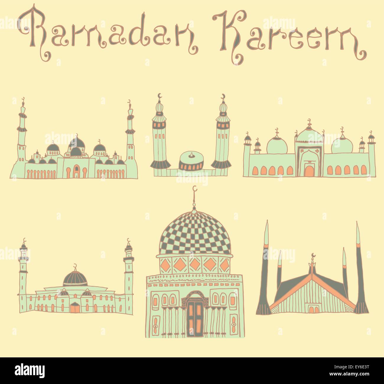 doodles of mosques Stock Vector Image & Art - Alamy