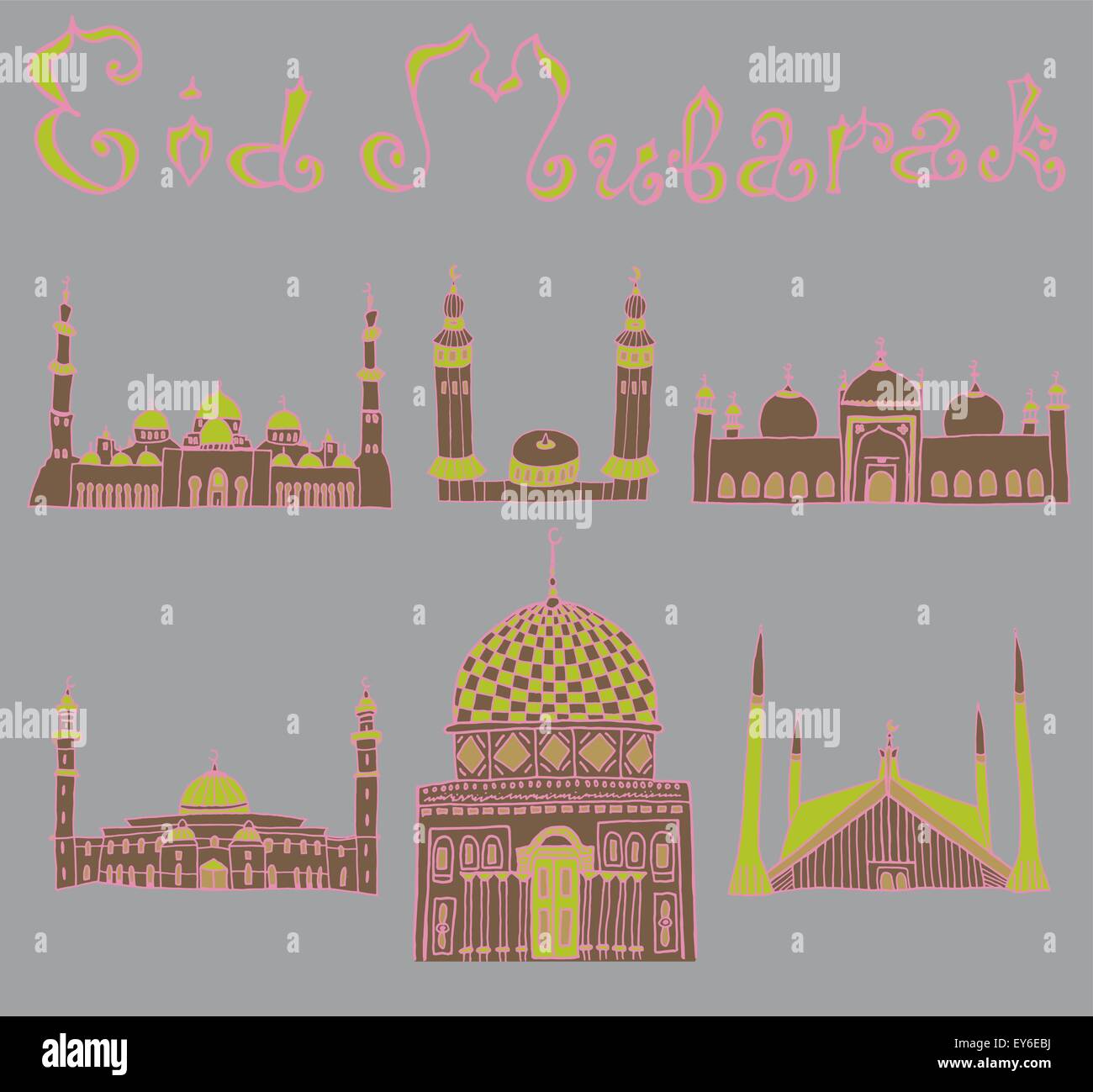 doodles of mosques Stock Vector Image & Art - Alamy