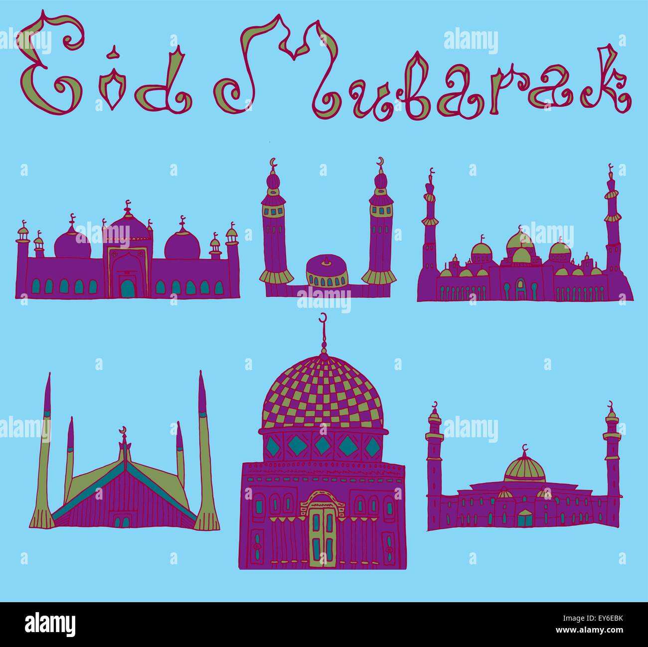 doodles of mosques Stock Vector Image & Art - Alamy