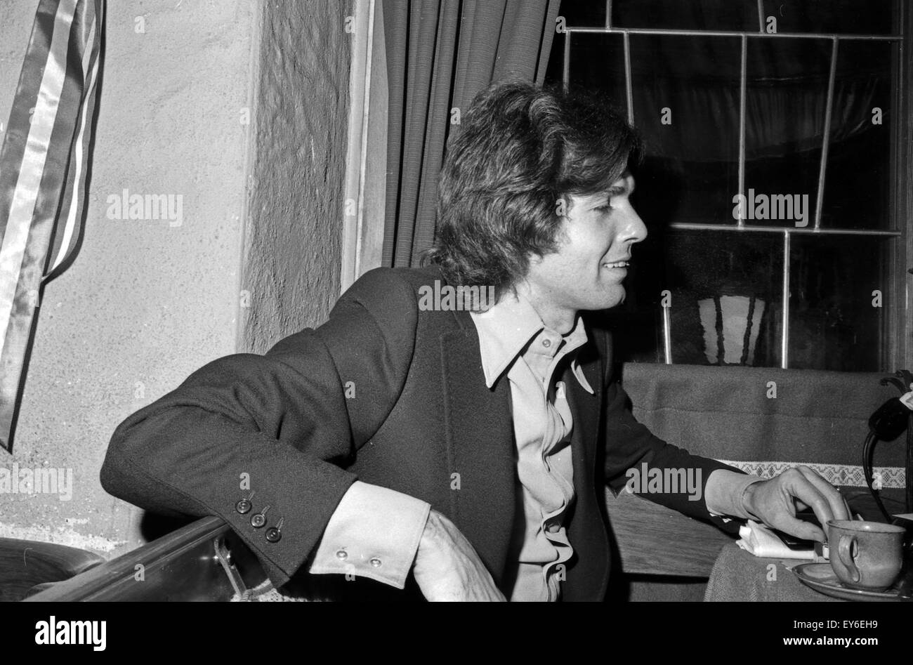 Der deutsche Schlagersänger Chris Roberts, Deutschland 1970er Jahre ...