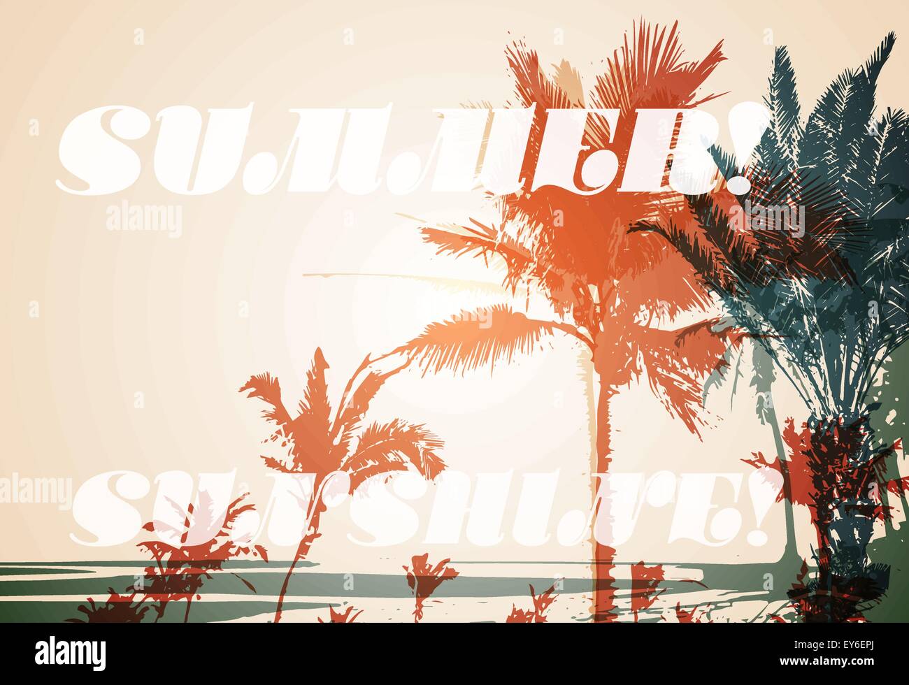 Palm tree print Stock Vector Image & Art - Alamy
