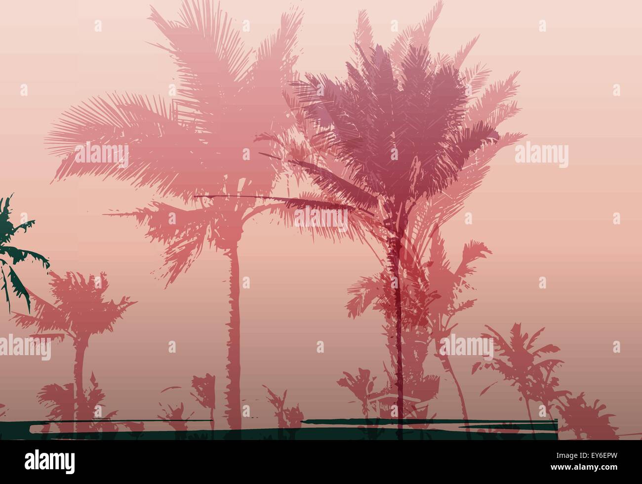 Palm tree print Stock Vector Image & Art - Alamy