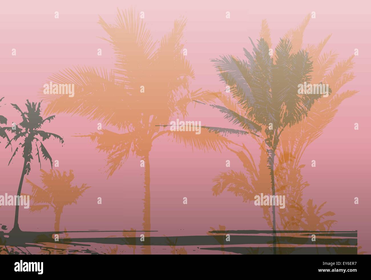 Palm tree print Stock Vector Image & Art - Alamy