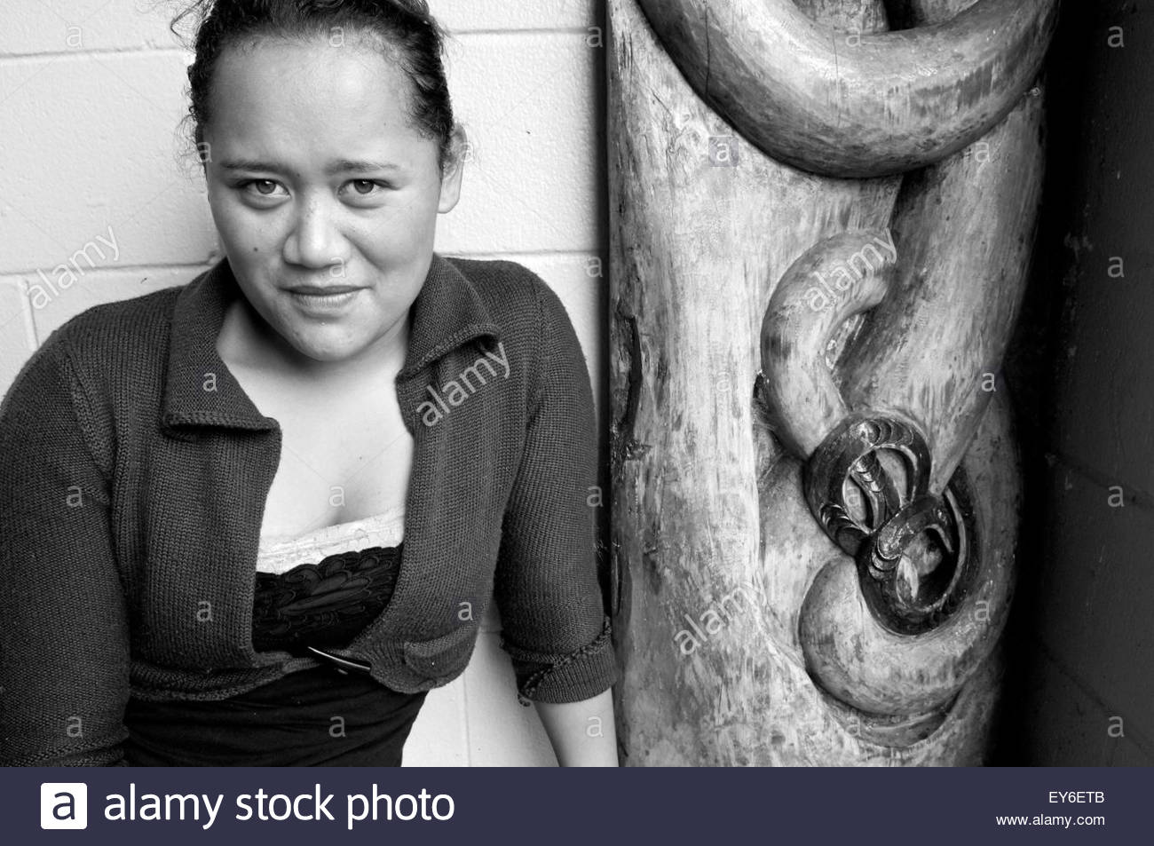 Maori Black and White Stock Photos & Images - Alamy