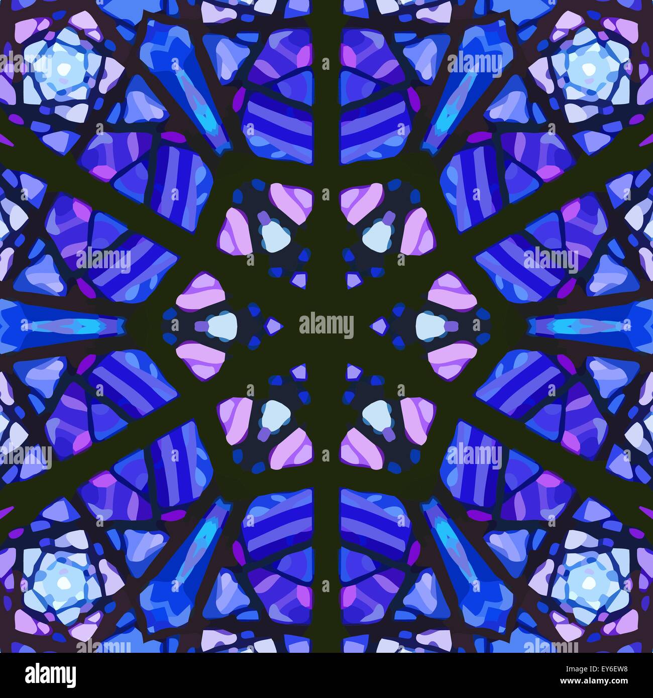 Round stained glass window drawing Stock Vector Images - Alamy