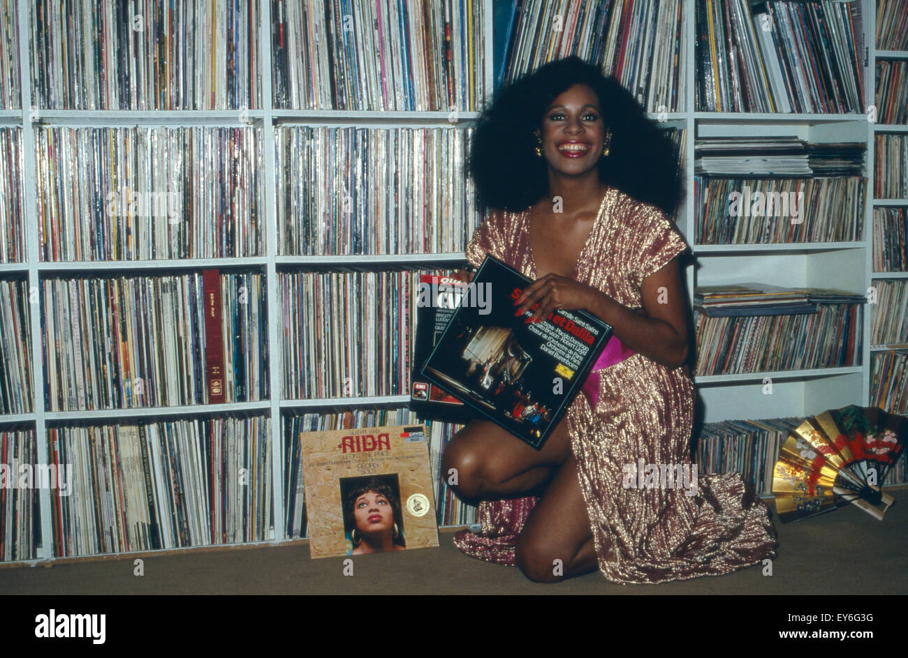 Kanadische Disco Sängerin Claudja Barry, Deutschland 1970er Jahre ...