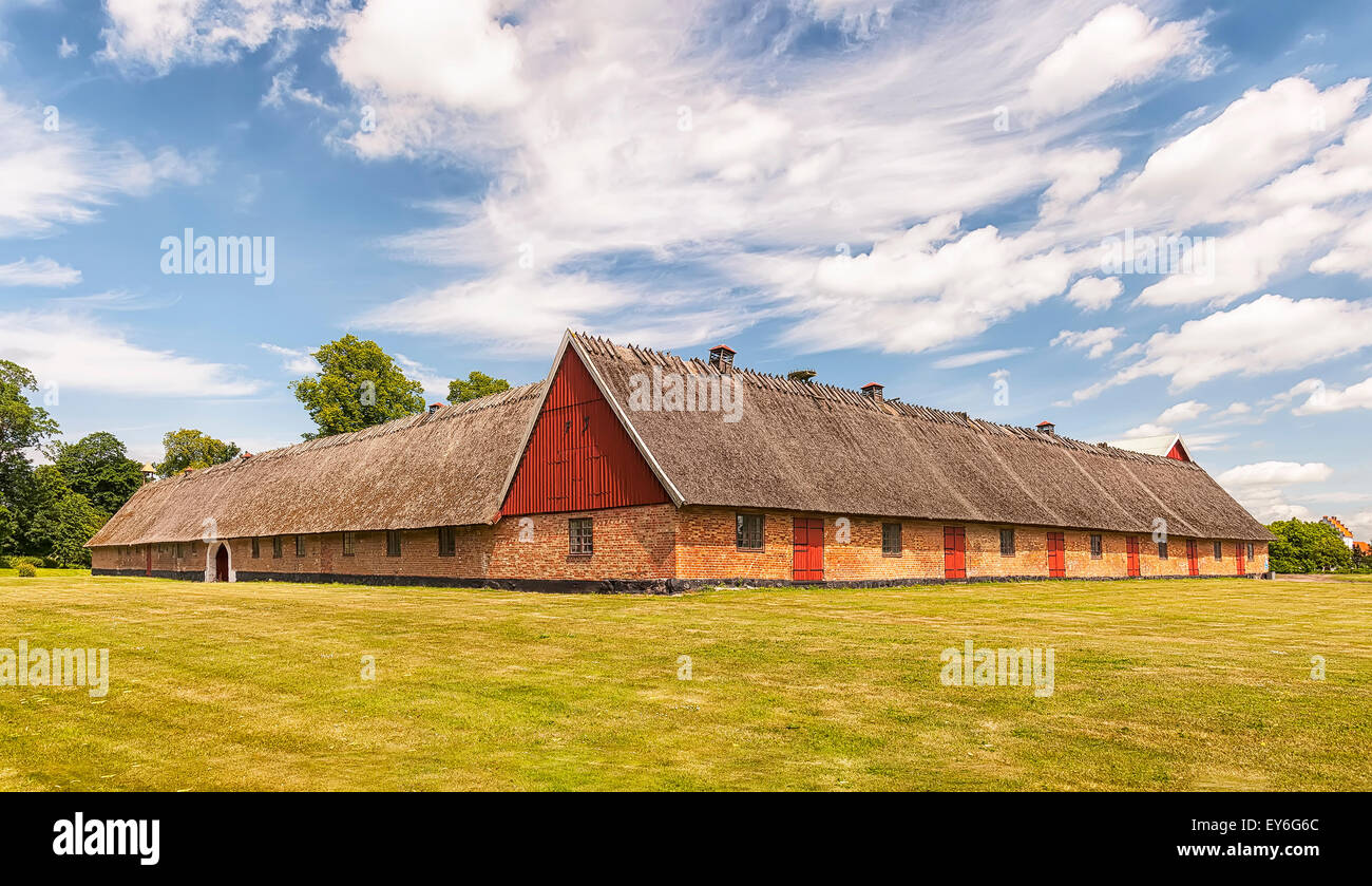 An image of the medieval buildings of Borgeby slott and Borjes torn in ...
