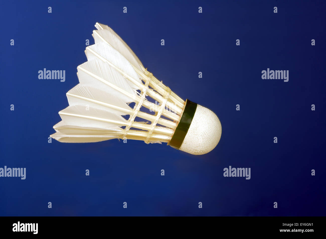 Shuttlecocks with feathers for badminton Stock Photo - Alamy