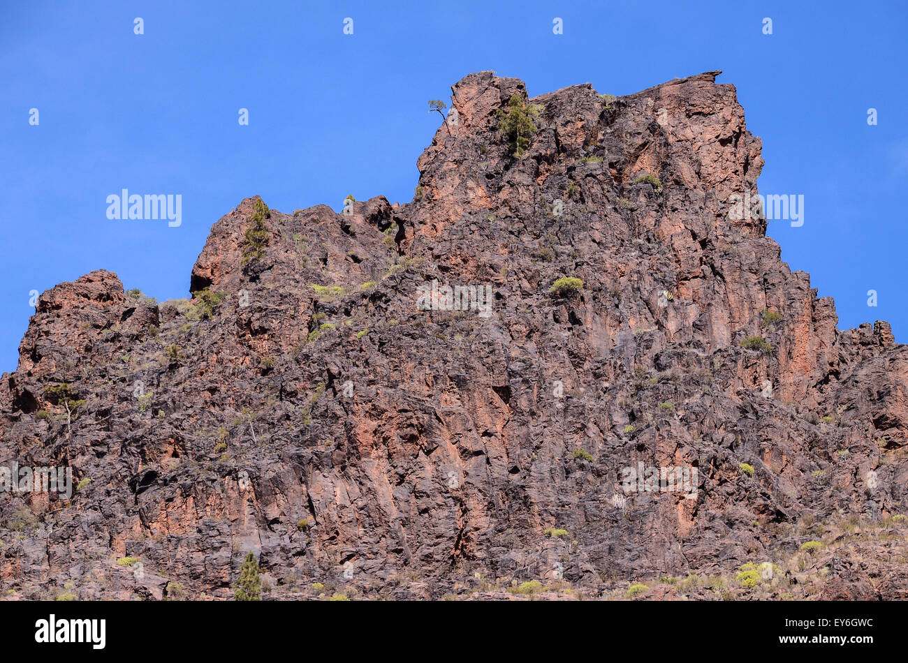 Volcanic Rock Basaltic Formation in Gran Canaria Stock Photo - Alamy
