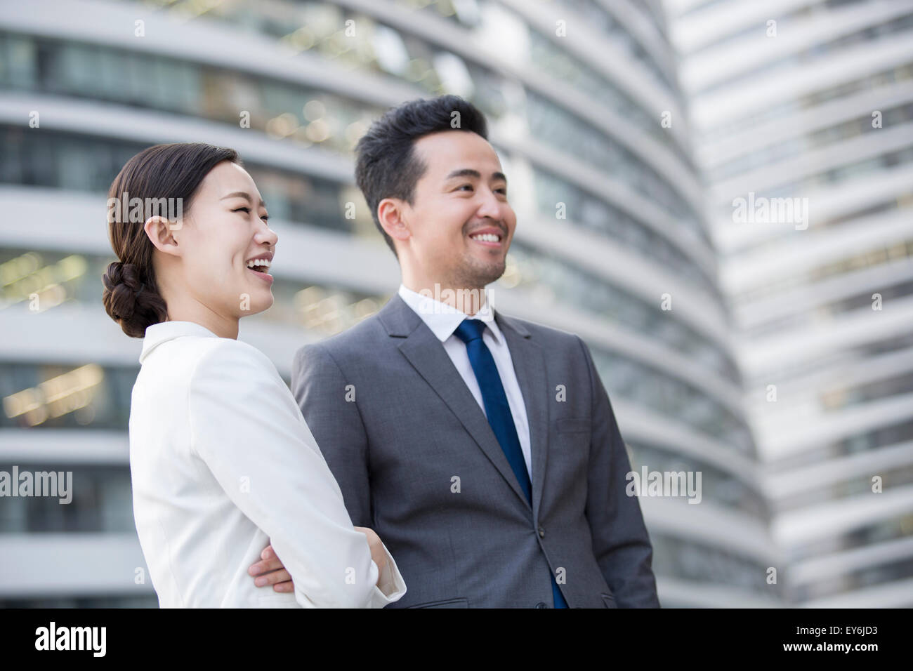 Close up looking away contemplation arms crossed hi-res stock ...