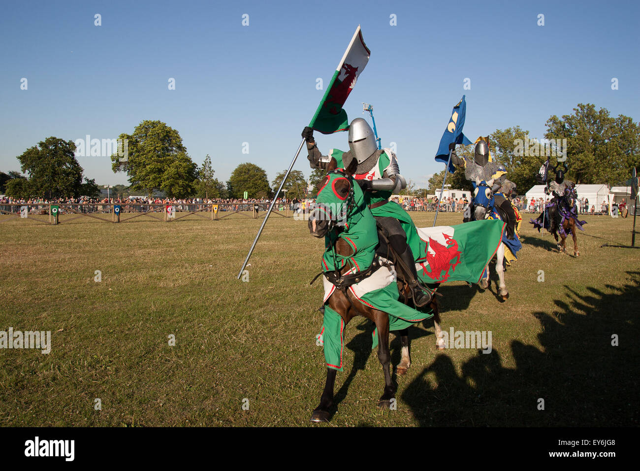 Medieval knights jousting competition Lambeth Country show Brockwell ...