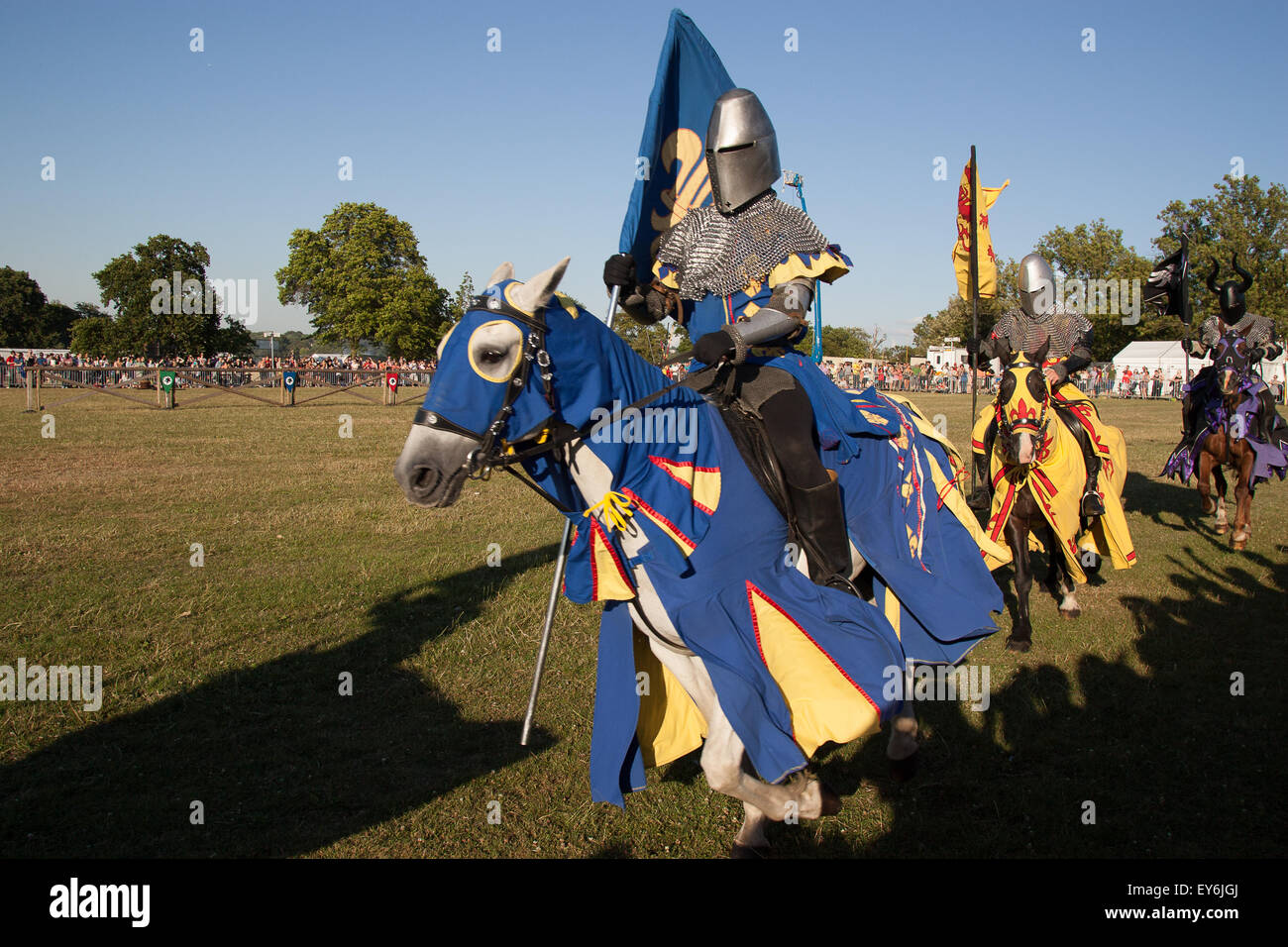 Medieval knights jousting competition Lambeth Country show Brockwell ...