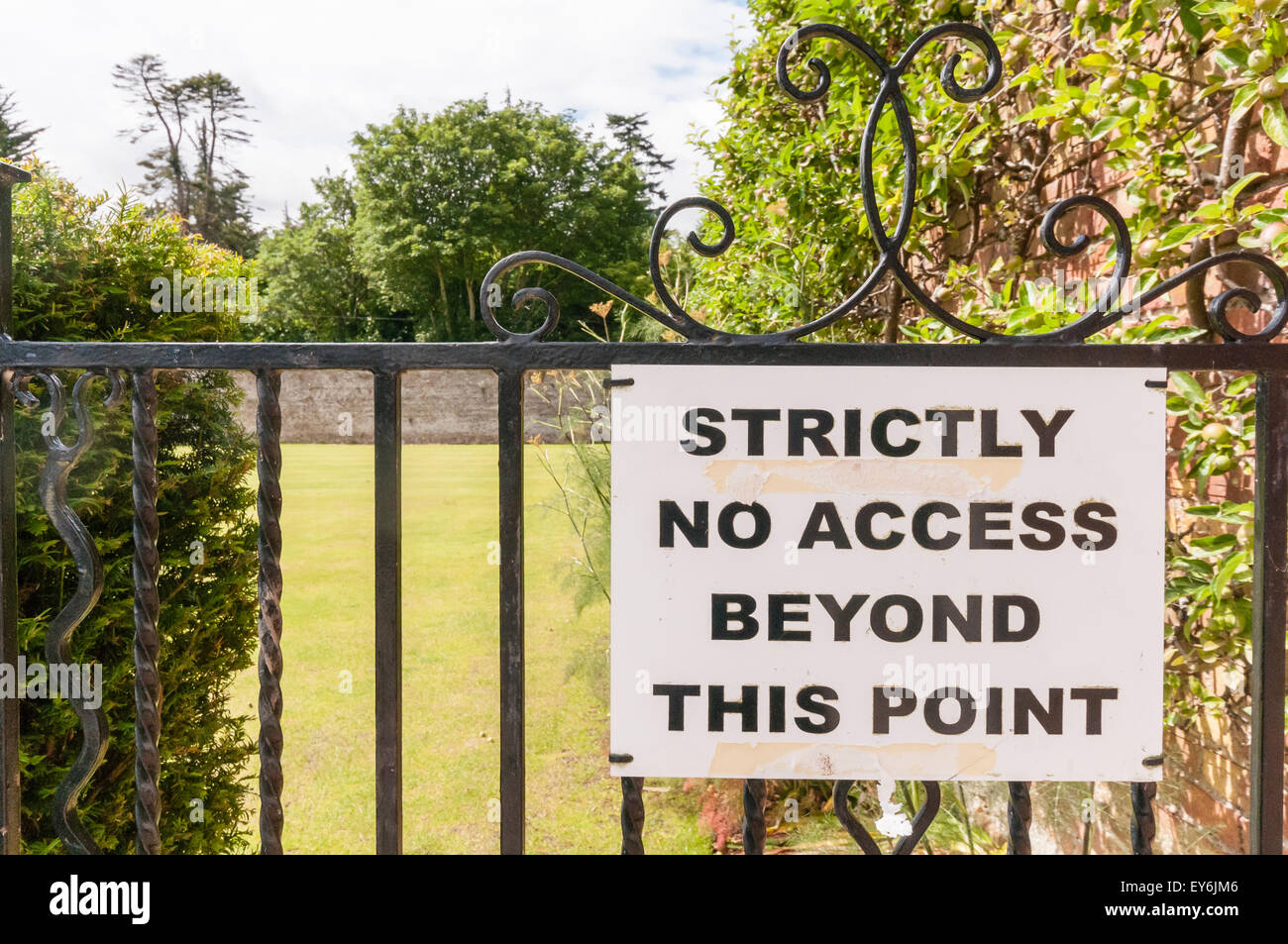 Strictly no access beyond this point hi-res stock photography and ...