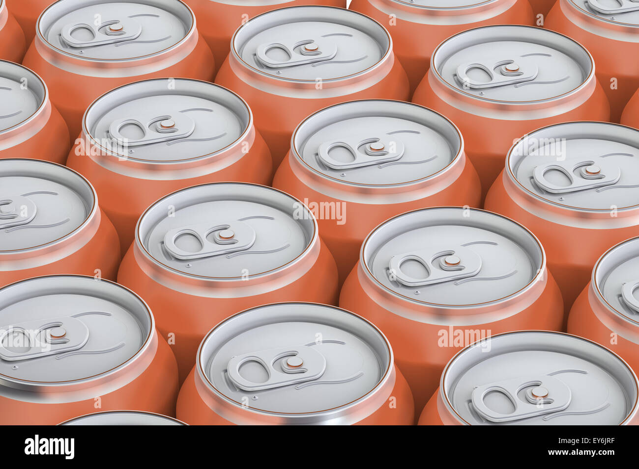 orange drink metallic cans, top view isolated on white background Stock ...