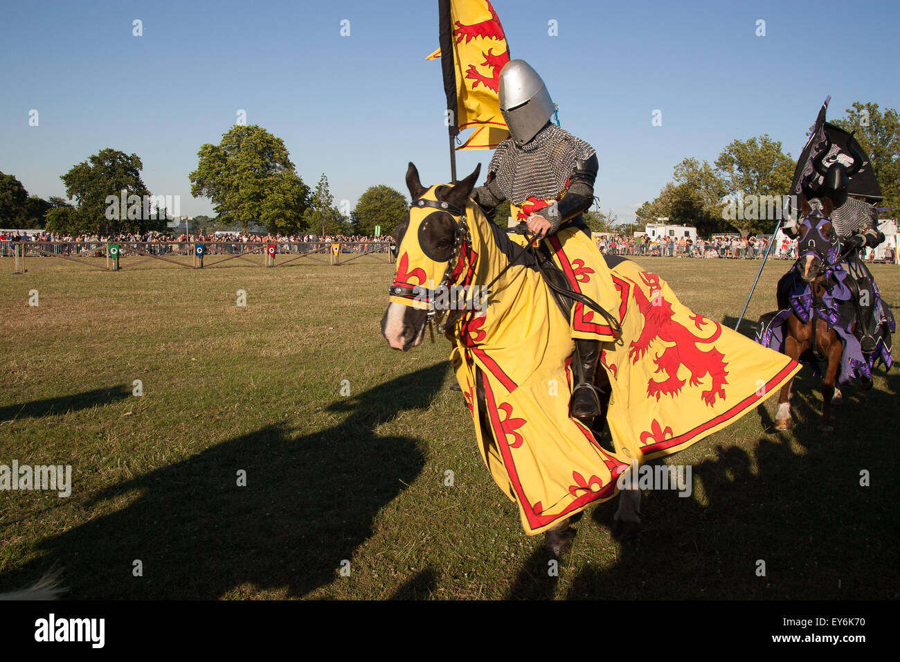 Medieval knights jousting competition Lambeth Country show Brockwell ...