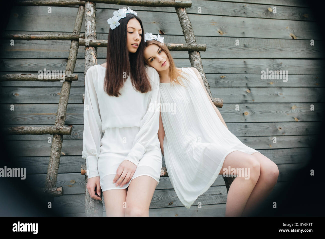 Two beautiful girl Stock Photo - Alamy