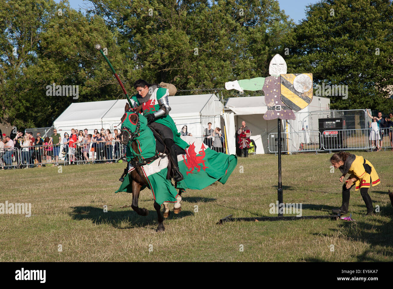 Medieval knights jousting competition Lambeth Country show Brockwell ...