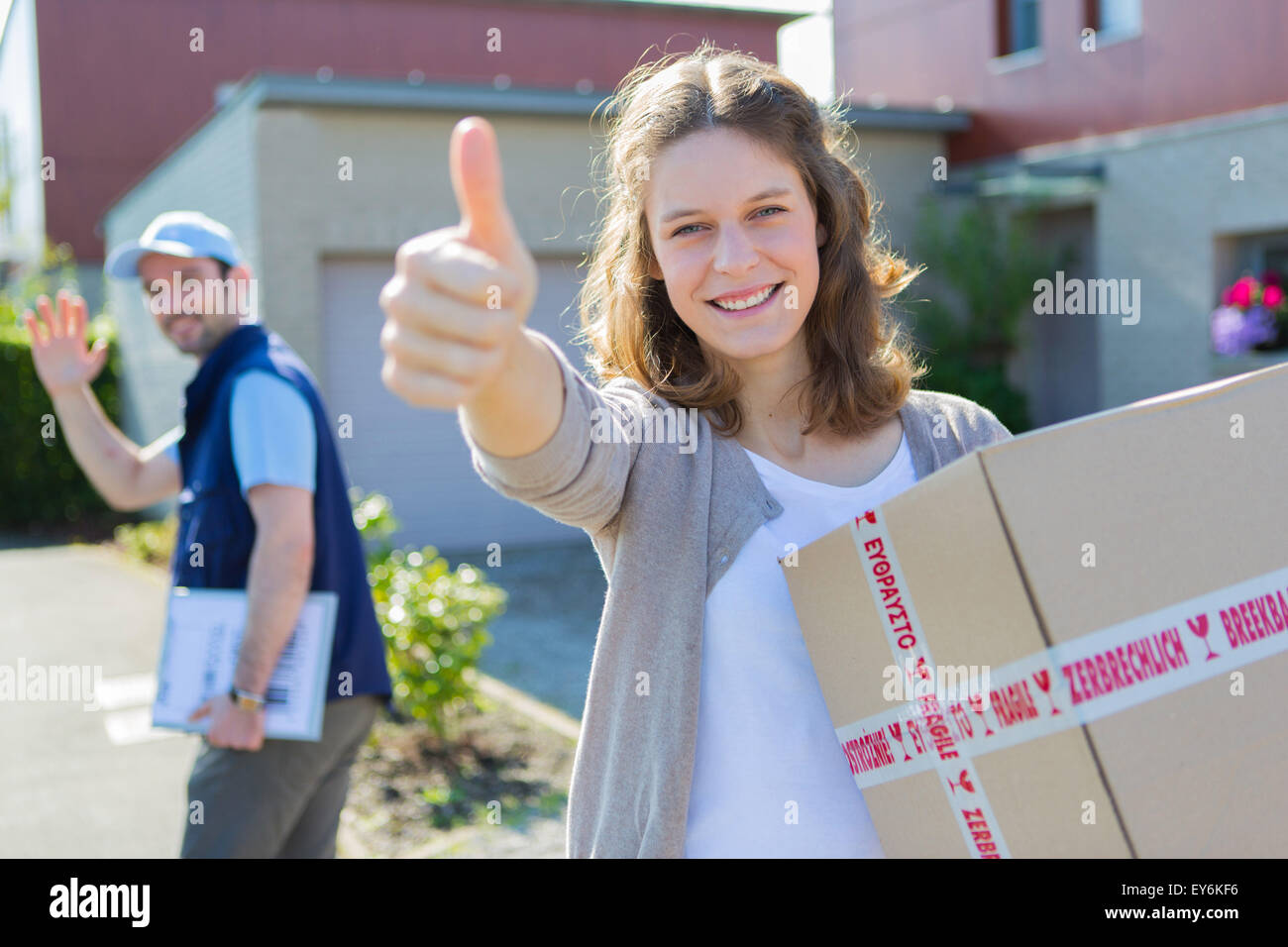 Receive parcel hi-res stock photography and images - Alamy