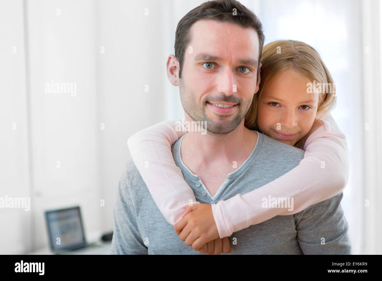 Father girl back view hi-res stock photography and images - Alamy