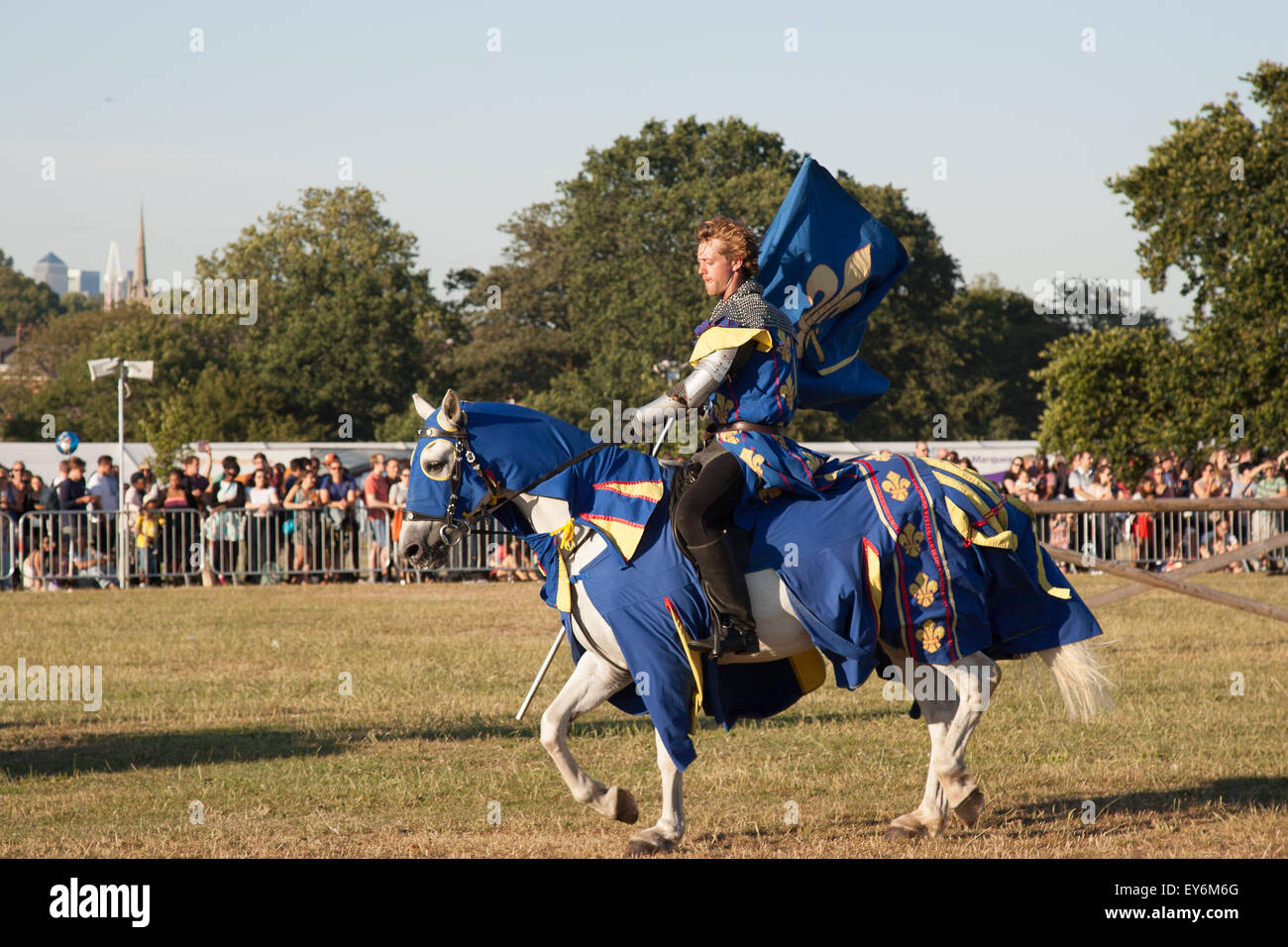 Medieval knights jousting competition Lambeth Country show Brockwell ...