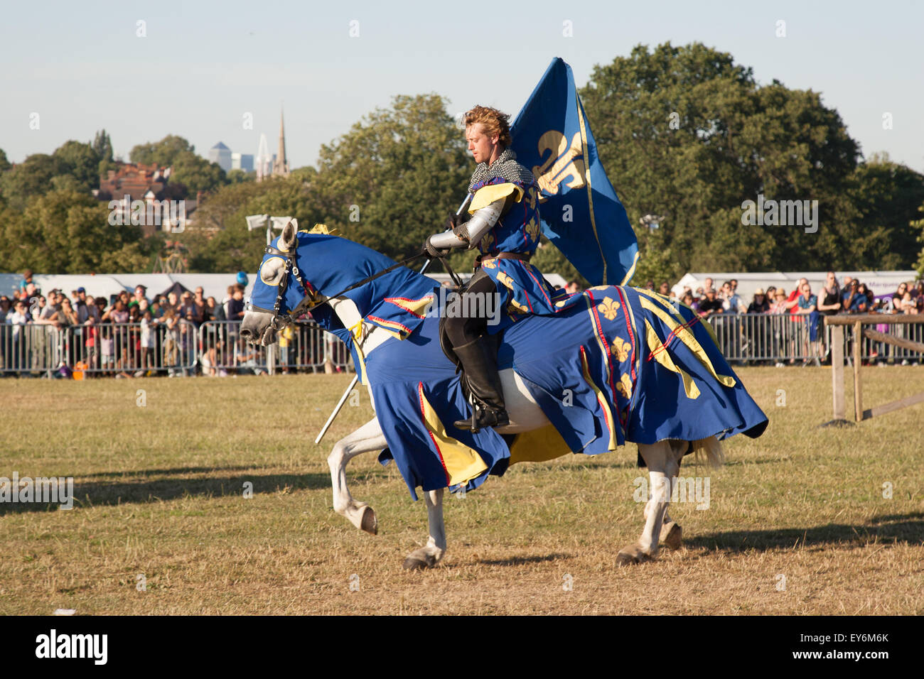 Medieval knights jousting competition Lambeth Country show Brockwell ...